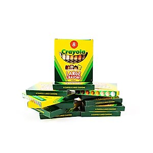 CRAYOLA LLC MULTICULTURAL CRAYONS LARGE 8PK (Set of 12)