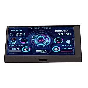 Hosi PC Temperature Display Screen, Detailed Information PC CPU Data Monitor for CPU