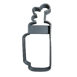 GOLF BAG OUTLINE CLUB EQUIPMENT HOLDER HOLE IN ONE COURSE STROKE BIRDIE PAR SPORTS ATHLETICS COOKIE CUTTER 3D PRINTED MADE IN USA PR2495