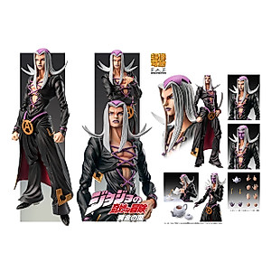Medicos JoJo’s Bizarre Adventure Part 5: Chozo Kado Leone Abbacchio Super Action Statue Figure, Multicolor
