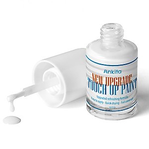 Ankita White Touch Up Paint for Walls, Wood, Interior and Exterior Satin Enamel Paint, Quickly Repairs House Minor Chips, Cracks, Scratches and Spots, For Walls, Wood, Cabinet, Baseboard, Doors, Trim, Furniture, Corner, Egg Shell and Small Can.(Perfect Wh
