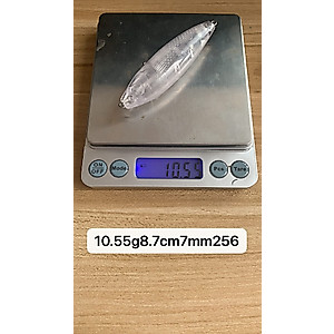 10PCS Unpainted Lure Blanks 10.55g 8.7cm with 7mm Free Fishing Eye Crankbait Simulation Blank Body Clear Hard Baits Trout Salmon Minnow Lure Popper Lures Topwater Freshwater 256