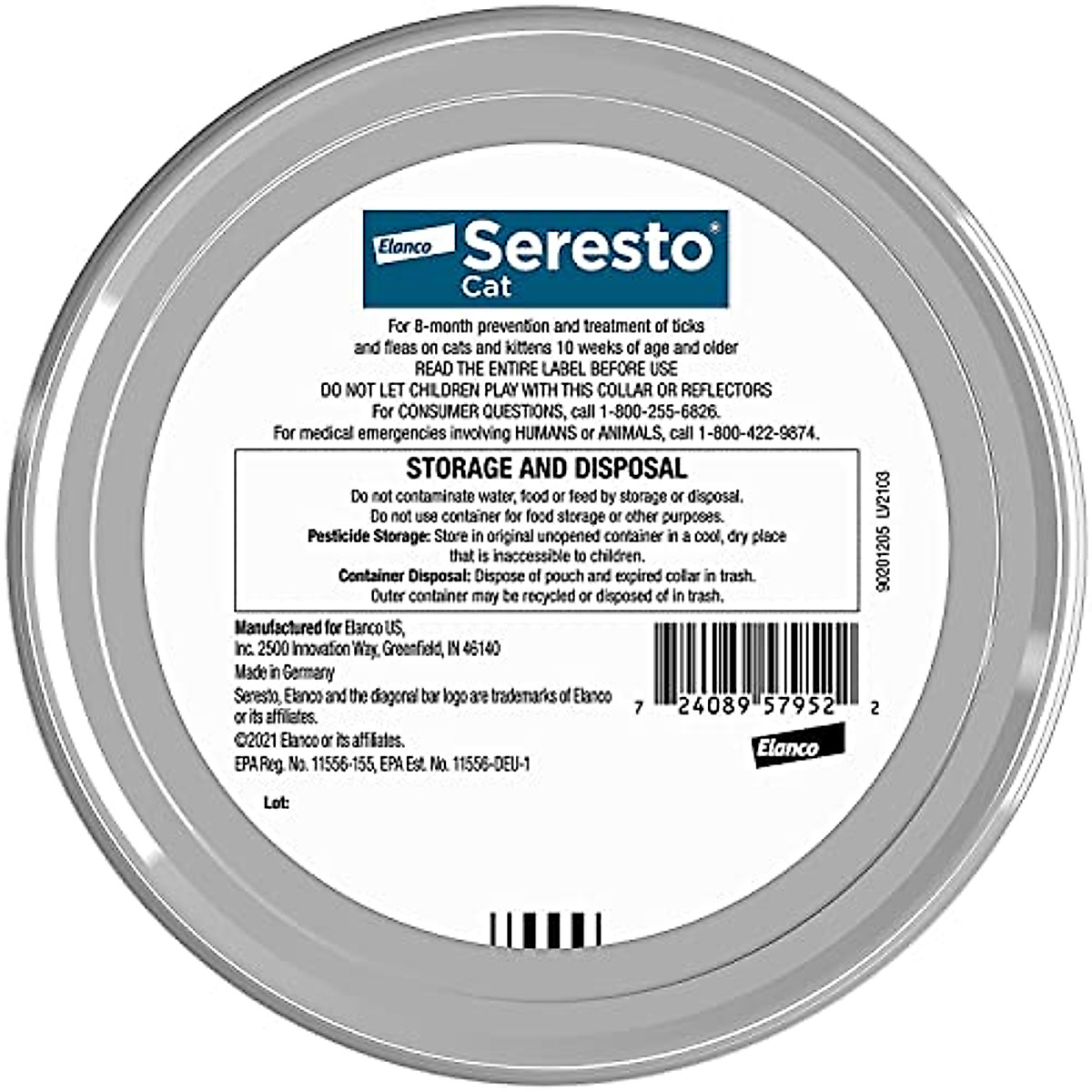 Bayer Seresto Flea and Tick Collar for Cat, all weights, 2 Pack