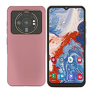 Heayzoki M12S Unlocked Cellphone, Ultra 6.5 Inch Smartphone WiFi 5G Network 6GB 256GB Memory Cell Phone Mobile Phone Rose