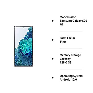 Samsung Galaxy S20 FE 5G, 128GB, Cloud Navy - Unlocked (Renewed)
