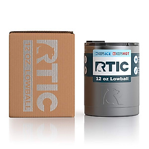 RTIC 12oz Lowball Tumbler Vacuum Insulated (Graphite)