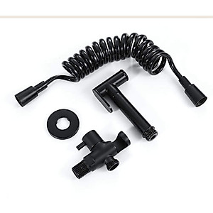 JIYTG Bidet Stainless Steel Bathroom Shower Head Kit Accessory Bidet Set Bathroom Toilet Spray Gun Brass Bidet