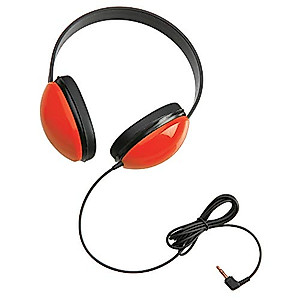 Califone 2800-RD Listening First Stereo Headphones with 3.5mm mini plug, Red