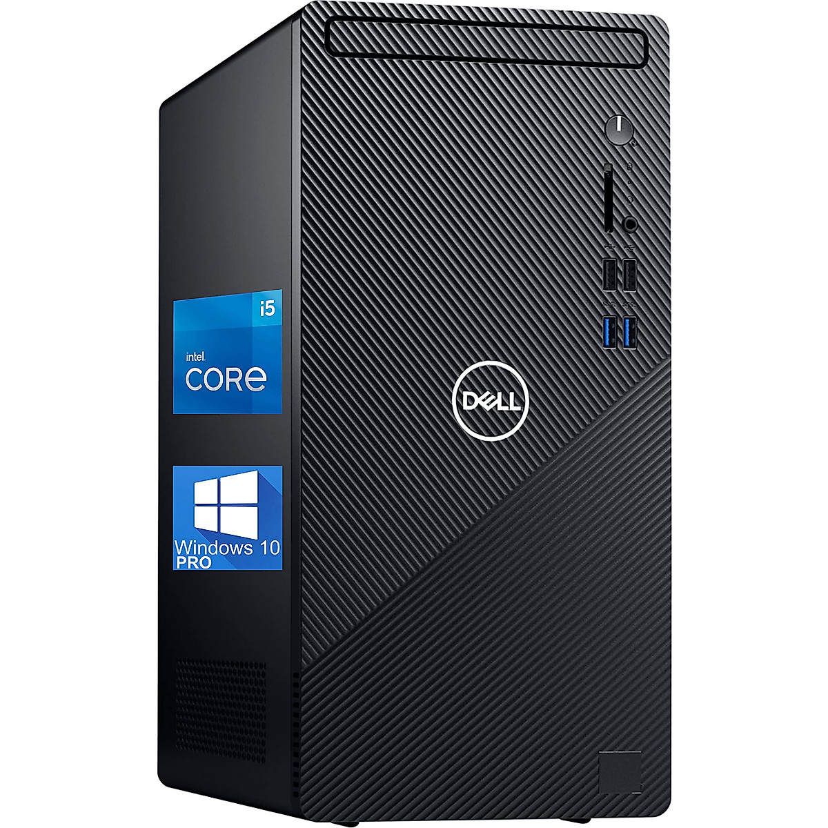 Dell Inspiron 3891 Desktop Computer, Intel Core i5-10400 Upto 4.3GHz, 8GB RAM, 256GB SSD NVMe, AC Wi-Fi, Bluetooth, HDMI, VGA, No DVD, SD-Card - Windows 10 Pro (Renewed)