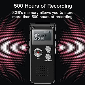 32GB Digital Voice Recorder Mini Voice Recorder Upgraded Small Audio Recorder with MP3&USB for Lectures, Meetings, Interviews…