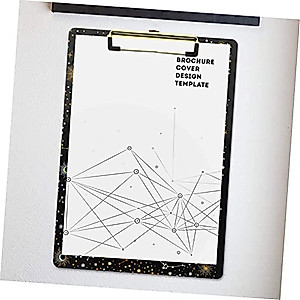 4pcs Conference Convenient Storage Letter Case Document Profile Low Holder Exam Portable Board Writing Fashion File Size Pattern Clip Clipboard Paper Nurses