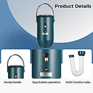 Homaisson Portable Clothes Dryer, 200-400W Multifunctional Small Dryer with Big Clothes Bags and Warm Shoe Expansion Tube for Travel Home Laundry