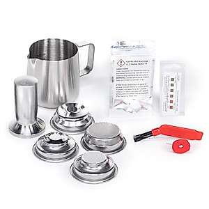GE Profile Semi Automatic Espresso Machine + Steam Frother | Italian-Made 15 Bar Pump for Balanced Extraction | 15 Adjustable Grind Size Levels | WiFi Connected for Drink Customization | Black