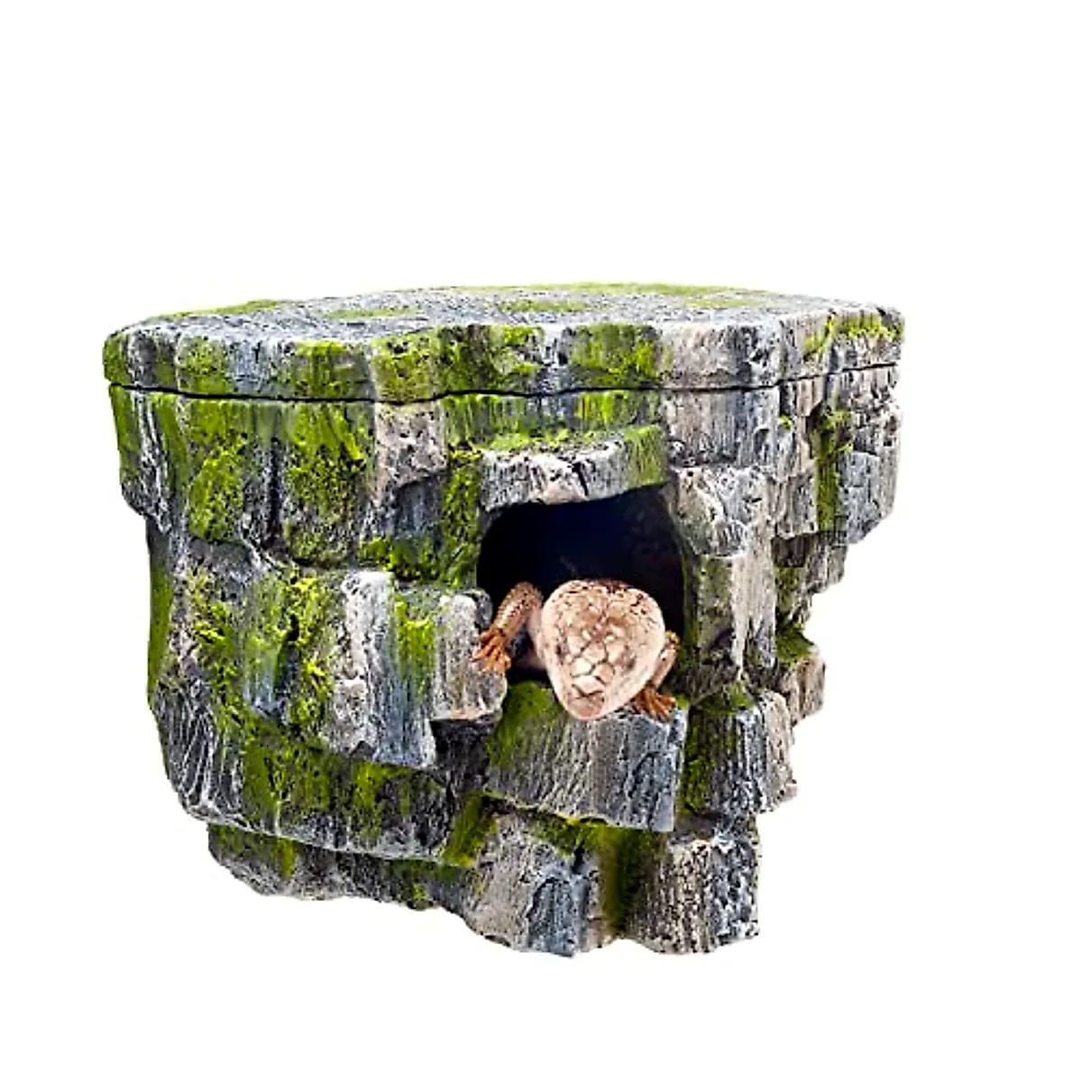 Zilla Vertical Décor Rock Cave 8.75 x 5.875 x 7.25",Grey