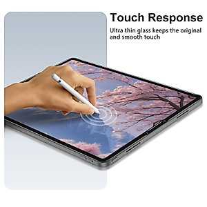 2+2 Pack SPARIN Screen Protector for iPad Pro 12.9 (2022/2021/2020) + Camera Lens Protector, Tempered Glass for iPad Pro 12.9 inch 6th/5th/4th Generation, Support Apple Pencil & Case Friendly