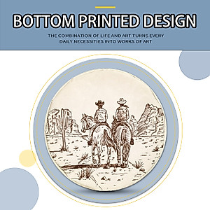 Western Cowboy Laundry Basket Desert Horse Foldable Waterproof Oxford Cloth Funny Tote Bag Laundry Hamper Clothes Storage Bucket Toy Organizer For Bathroom/Laundry Storage/Bedroom 18.9x16.5 Inch