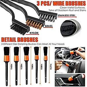 Viewsun 21PCS Car Cleaning Kit, Car Interior Detailing Kit with High Power Handheld Vacuum, Auto Detailing Drill Brush Set, Cleaning Gel, Complete Car Wash Kit Supplies for Deep Cleaning
