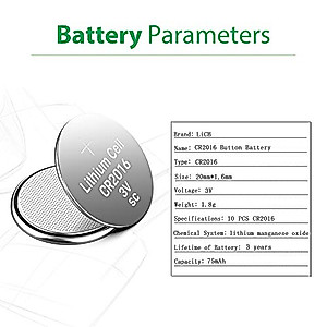 CR2016 3V Lithium Battery(10-Pack)
