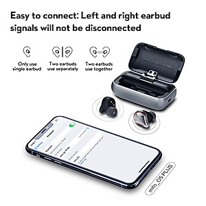True TWS Stereo Wireless Earbuds 05 Plus by MIFO,APT-X Bluetooth 5.0 Wireless Sport Headphones with 2600mAh Charging Case,CVC6.0 Deep Bass Wireless Earphones Bulit-in Mic Headset, One-Step Pairing