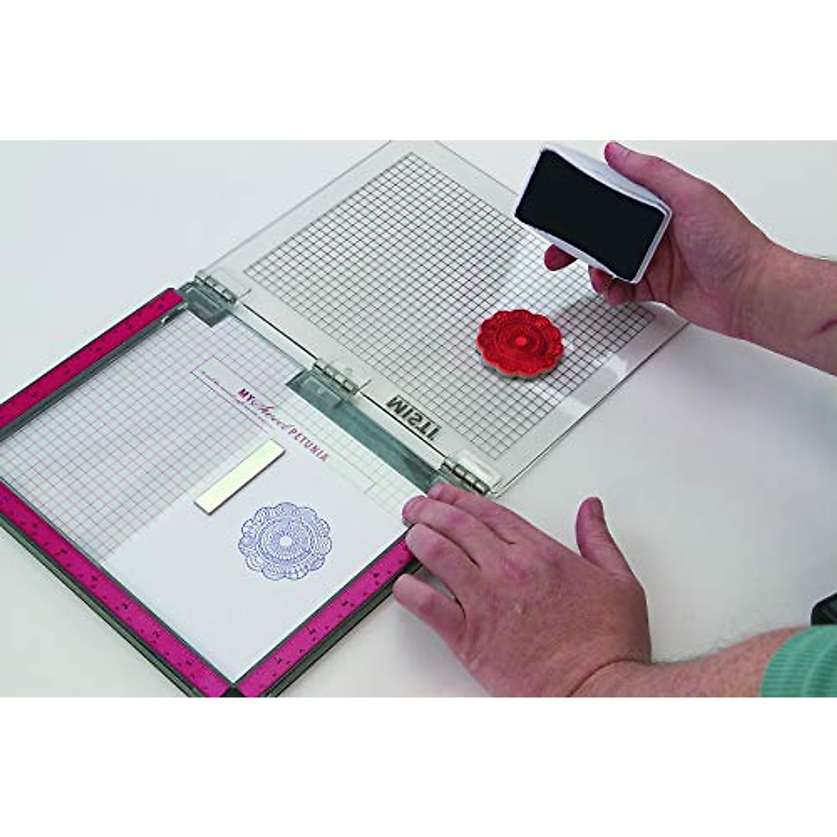 Misti Stamp Tool Original Size Stamp Positioner (2020 Version); Includes Bar Magnet and Foam Pad; The Most Incredible Stamp Tool Invented