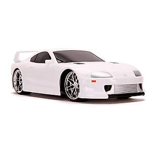 Fast & Furious 1:16 Brian's Toyota Supra RC Remote Control Car 2.4GHz White, Toys for Kids and Adults