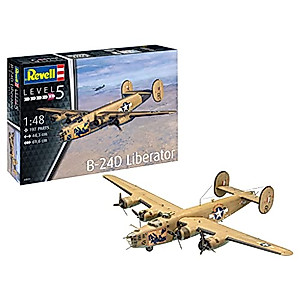Revell RV03831 03831 B-24D Liberator 1:48 Scale Model Kit, Unpainted