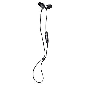 Rockville EBT35 Gunmetal Magnetic Bluetooth Earbuds in-Ear Sport Headphones/IPX5
