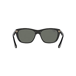 Ray-Ban Woman Sunglasses Black Frame, Green Lenses, 57MM