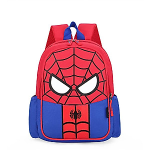 Red Spider Web Backpack Case with Large Capacity and Multiple Compartments - Perfect for Organizing School and Office Supplies for Boys, Girls