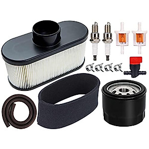 HOODELL FR691V Tune Up Kit for Kawasaki FR651V FR730V FS481V FS541V FS600V FS730V Engine Lawn Mower Tractor, Replace 49065-7007 Oil Filter 11013-7047 Air Filter