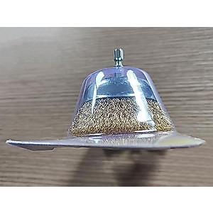 Gunpla 3" Wire Cup Brush with 1/4" Hex Shank Hardened Brass Steel Crimp Wheel Heavy Duty Wires Brushes for Metal, Removal of Rust Corrosion Paint