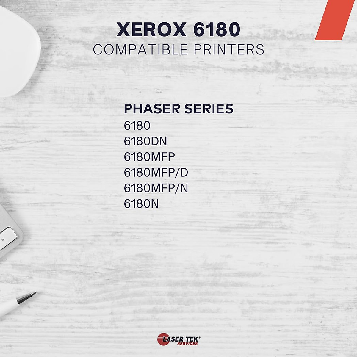 Laser Tek Services Compatible Xerox 6180 113R00726 Toner Refill Kit Replacement for Xerox Phaser 6180 6180N 6180DN Printers (Black, 1 Pack)- 8,000 Pages