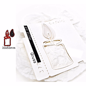 Lapoo 3D Backgrounds Metal Cutting Die for Scrapbooking, New Cutting Dies DIY Album Card Making Decor Paper Craft Metal Die Cuts Party Wedding Decorations (Happy Birthday D 2.4 x 2 in)