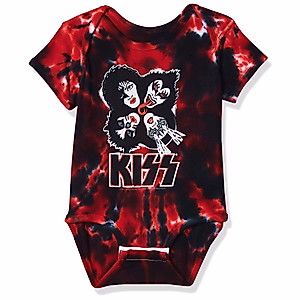 Liquid Blue baby boys Kiss Faces Burst Onesie T Shirt, Tie/Dye, 6-12 Months US