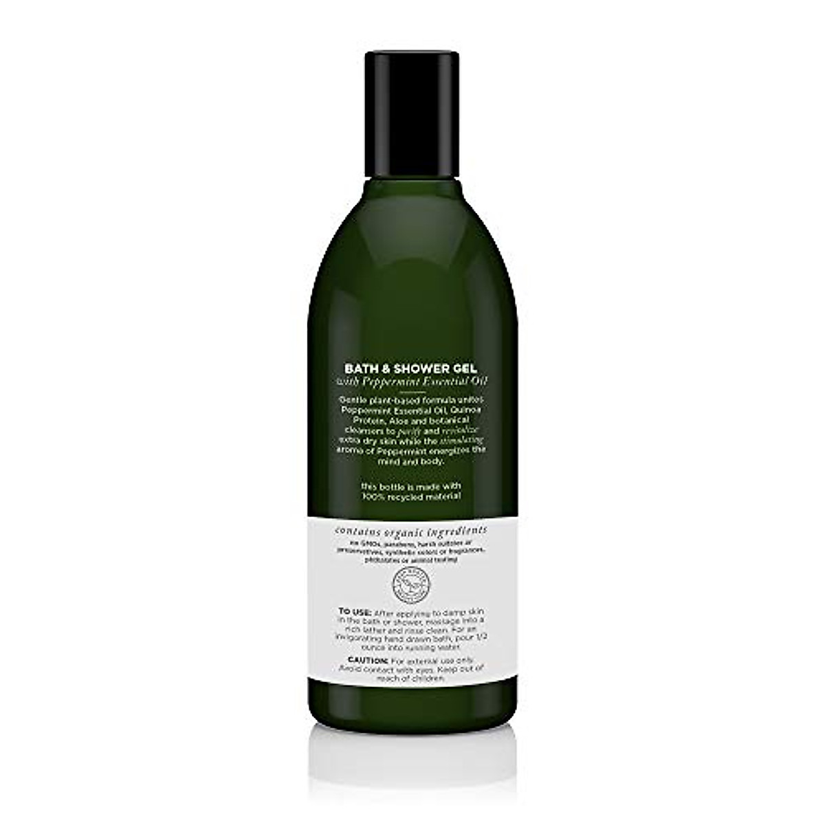 Avalon Organics Bath & Shower Gel Revitalizing Peppermint, 12 oz