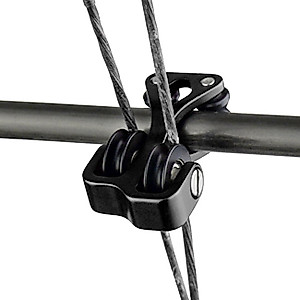 HRCHCG Aluminum Compound Bow Cable Slide Archery Bow String Splitter Roller Glide Replacement Bowstring Separator Arrow Pulley (Black)