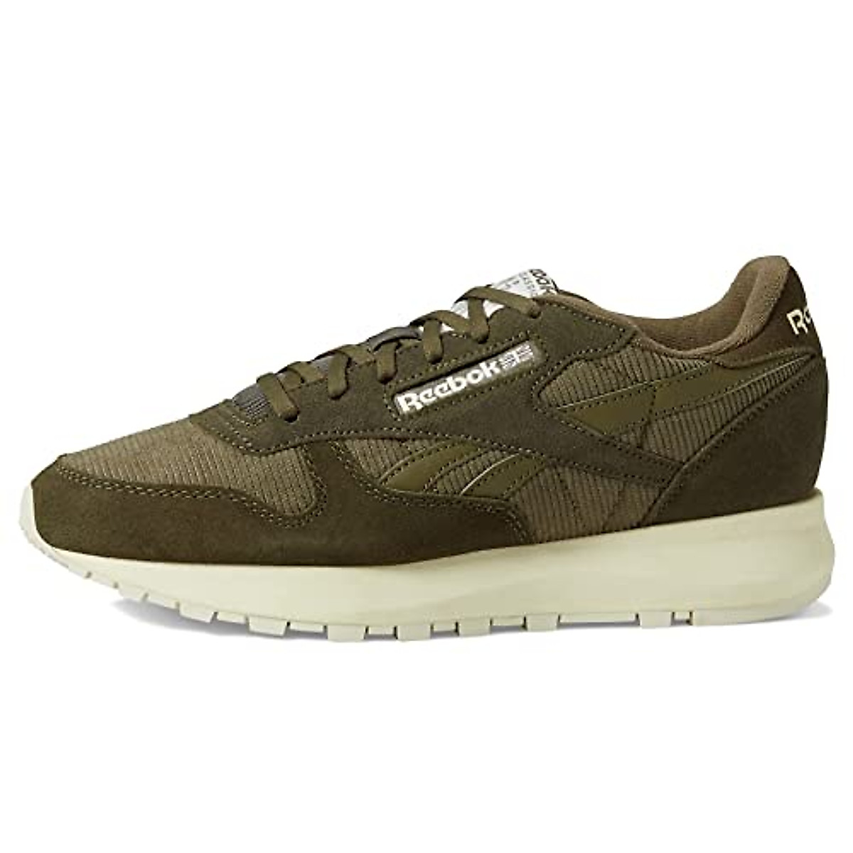 Reebok Women's Classic Leather SP Sneaker, Army Green/White, 10