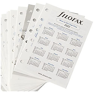 Filofax Pocket week per page English 2022 diary