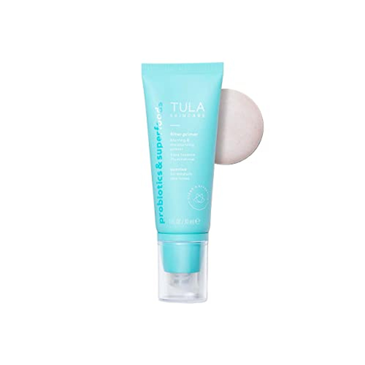 TULA Skin Care Face Filter Blurring and Moisturizing Primer | Smoothing Face Primer, Evens the Appearance of Skin Tone & Redness, Hydrates & Improves Makeup Wear | Original/Sunrise 1 fl. oz.
