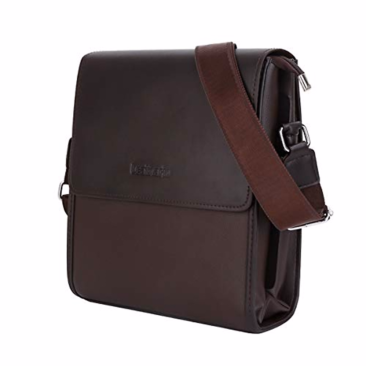 Leathario Men's Leather Shoulder Bag Crossbody Bag For Men Small Messenger For Work Business Satchel Travel