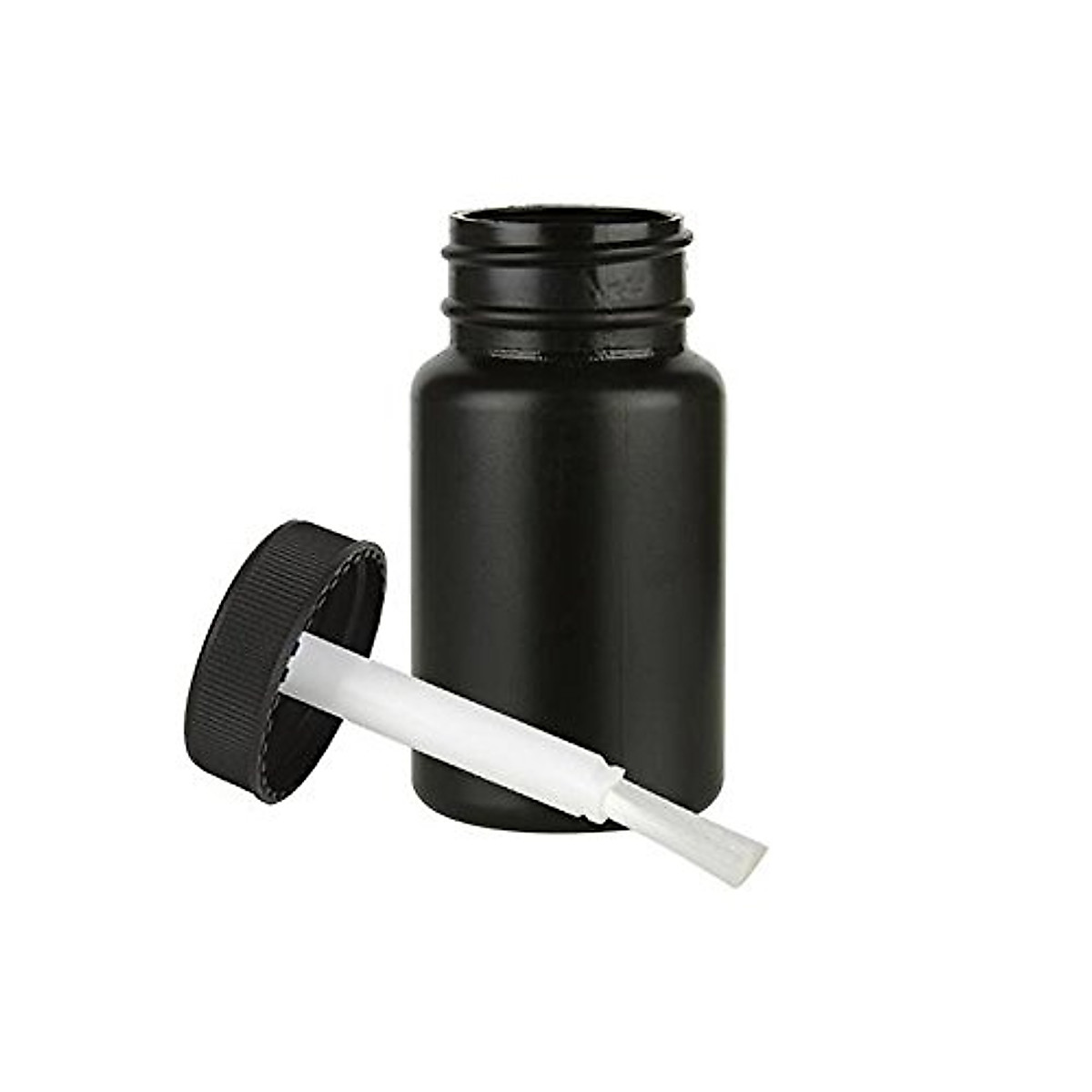 25 Empty Plastic Bottles Brush Applicator Cap Arts Craft Paint Jar Container 2oz