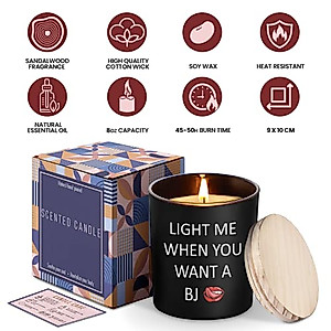 Gifts for Him, Boyfriend, Husband - Boyfriend Gifts, Husband Gifts, Couple Gifts - Anniversary Birthday Gifts for Him, Birthday Gifts for Husband, Boyfriend Birthday Gifts - Scented Candle