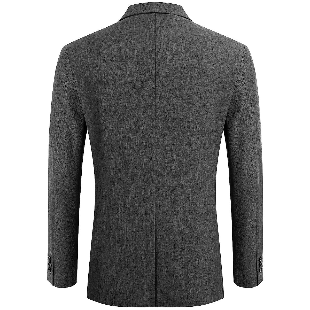 COOFANDY Gray Blazer Men Casual Two Buttons Sport Coats Slim Fitted Lightweight Suit Jacket, Gray, M