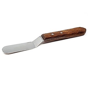 A2Z Scilab Brand Engineering Classic Offset Caulk Tooling Spatula, Stainless Steel (3 Inch Long Offset Blade)