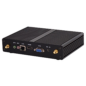 HUNSN Fanless Mini PC, Desktop Computer, HTPC, Kodi Box, Intel Core I5 4200Y / 4300Y, Windows 11 or Linux Ubuntu, BM05, VGA, HDMI, LAN, 4 x USB3.0, 2 x USB2.0, 8G RAM, 128G SSD