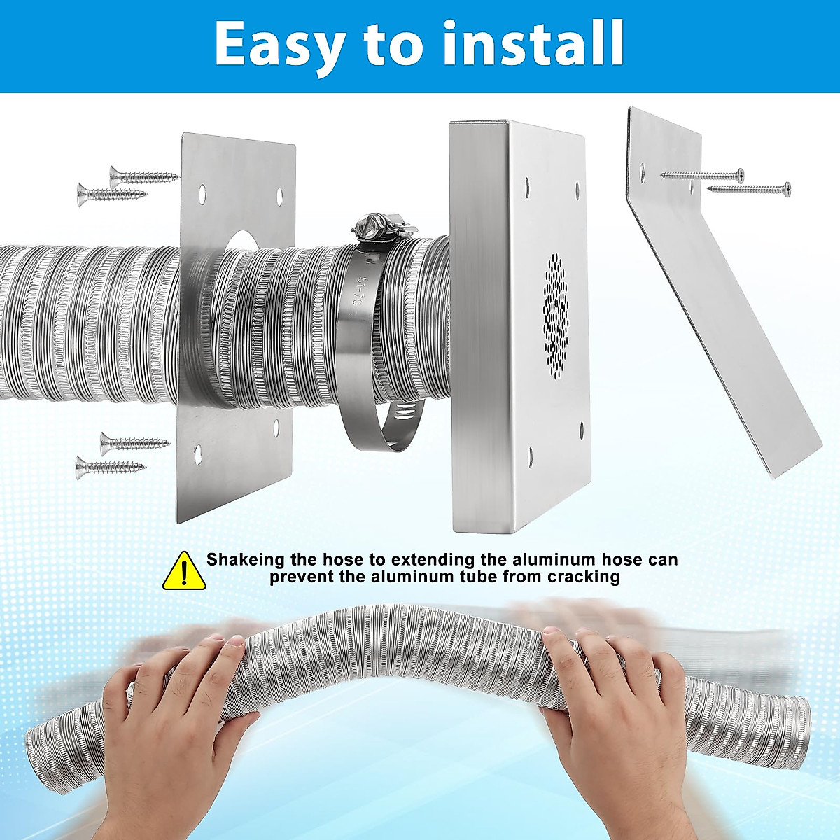 Outside Air Kit for Pellet Stove,2” x 60” Pellet Stove Pipe Kit,Fresh Air Intake for Corn and Pellet Stoves