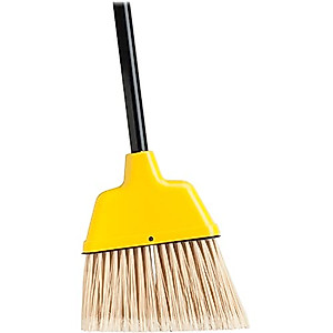 Genuine Joe GJO58562 Lightweight Manual Angle Broom, 7" Bristles , Yellow