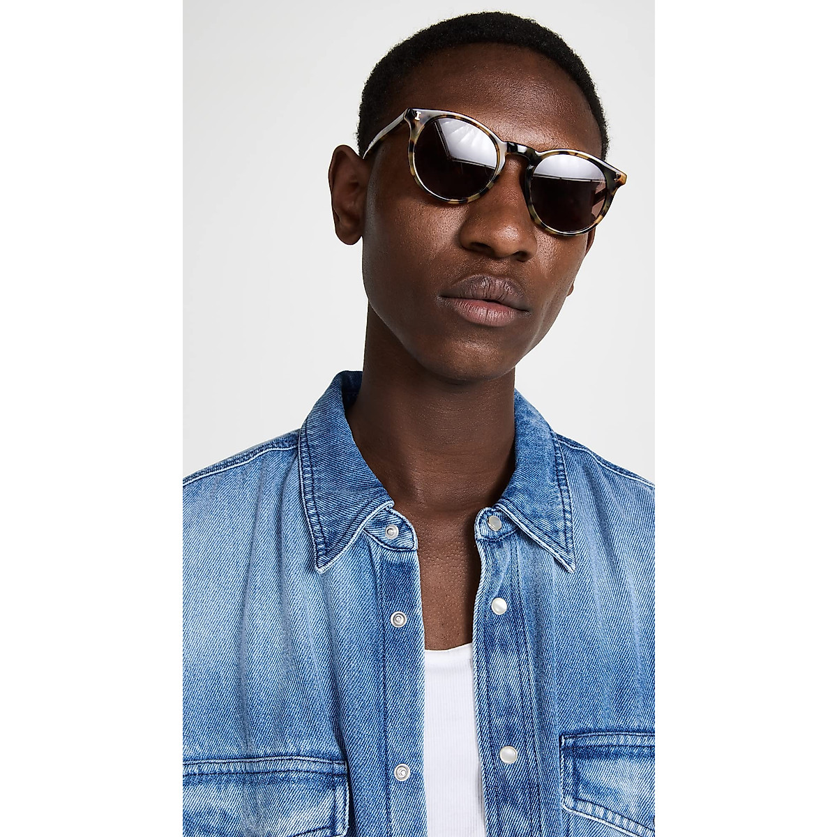 Illesteva Sterling Sunglasses, Tortoise with Brown, One Size