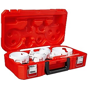 Milwaukee 49-22-4105 Master Electricians Ice Hardened Hole Saw Kit 19 Piece