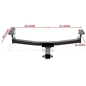 KUAFU Class 3 2 Inch Tow Trailer Hitch Receiver Compatible with 2008-2020 Nissan Rogue Models 2014-2015 Nissan Rogue Select